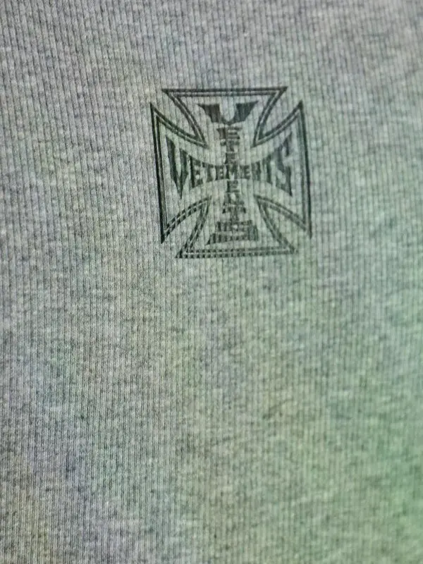 Vetements Graphic Print Ribbed Tank Top
