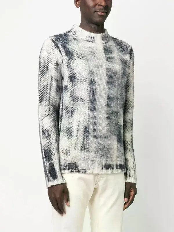 Malo Abstract-print Jumper