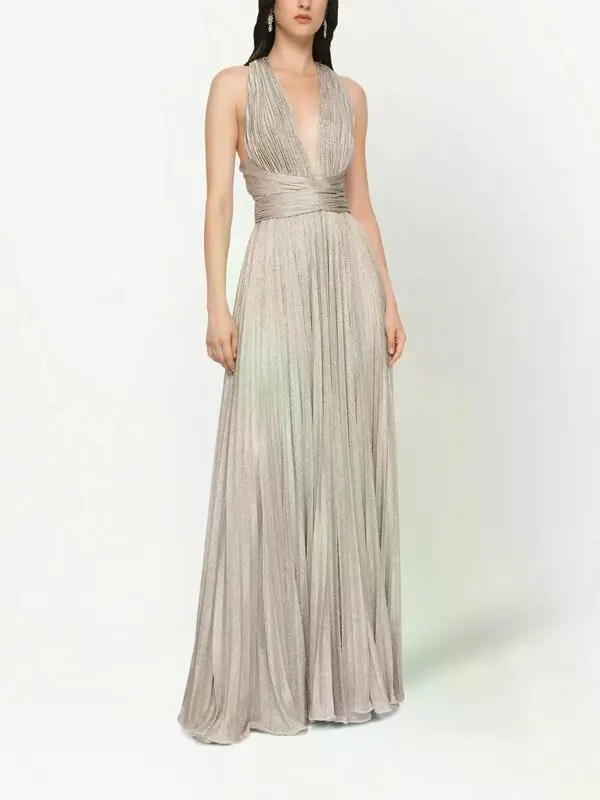 Dolce & Gabbana Lamé-effect Maxi Dress