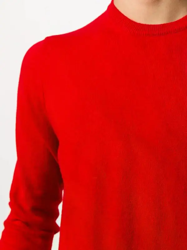 Malo Crew-neck Cashmere Sweater - Red