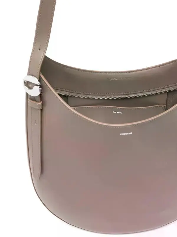 Coperni Ring-detail Shoulder Bag - Brown