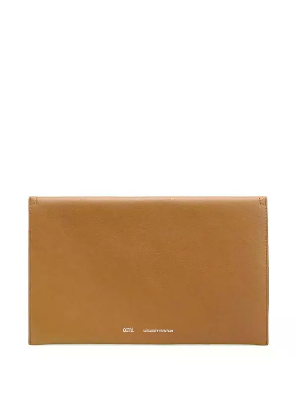 AMI Paris Smooth Leather Etienne Envelope Card Holder