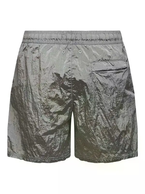 Stone Island Logo Swim Shorts - Grey