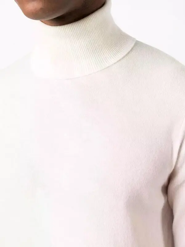 Malo Roll Neck Cashmere Jumper - Neutrals