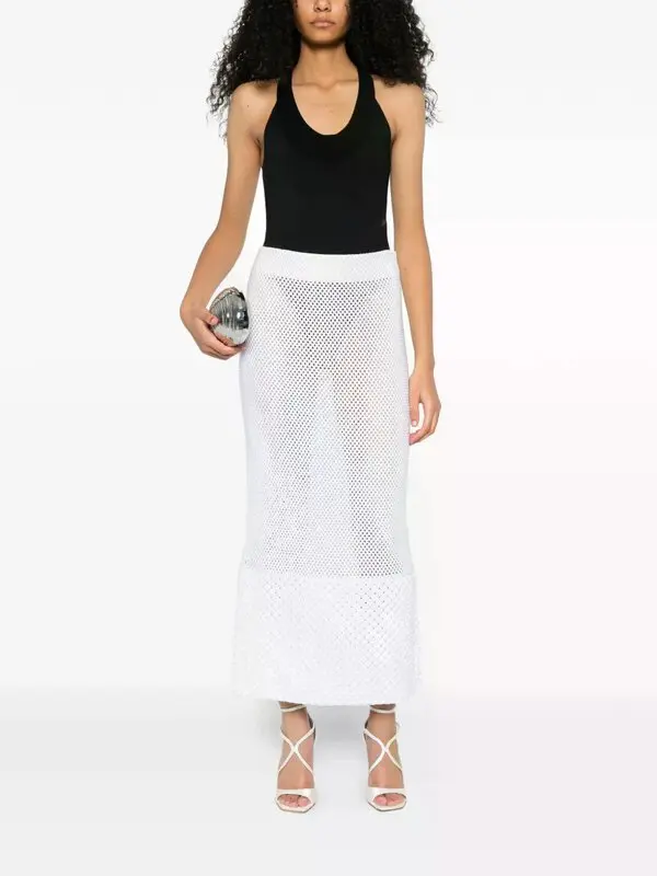 Brandon Maxwell Knit Ribbed Bodysuit