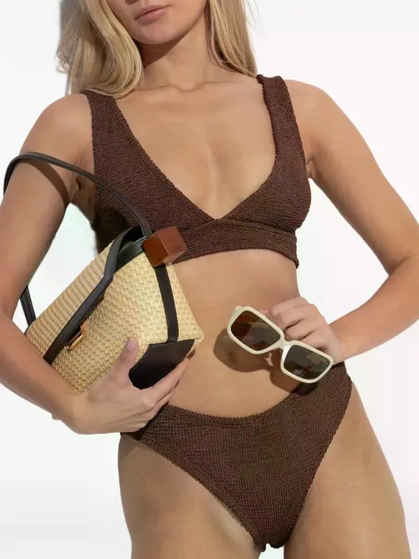 Hunza G Metallic Crinkle Bikini