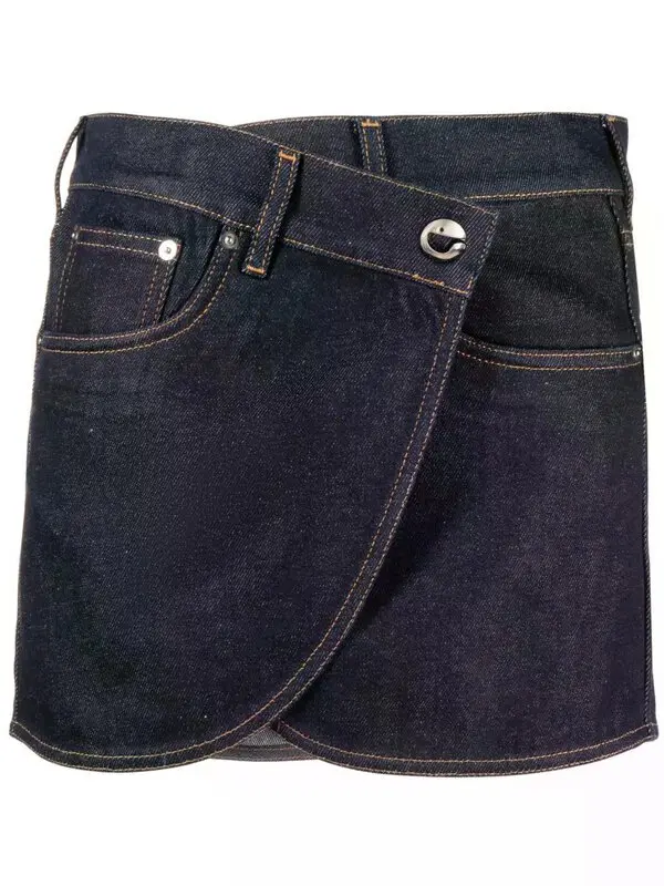 Coperni Denim Wrap Miniskirt