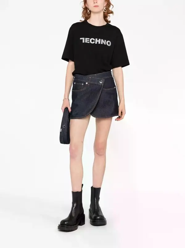Coperni Denim Wrap Miniskirt