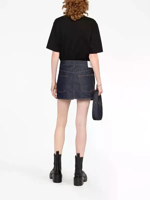 Coperni Denim Wrap Miniskirt