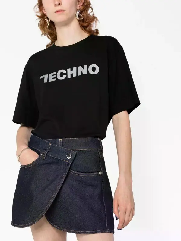 Coperni Denim Wrap Miniskirt
