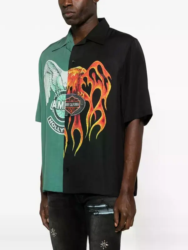 Amiri Spliced Camp Shirt