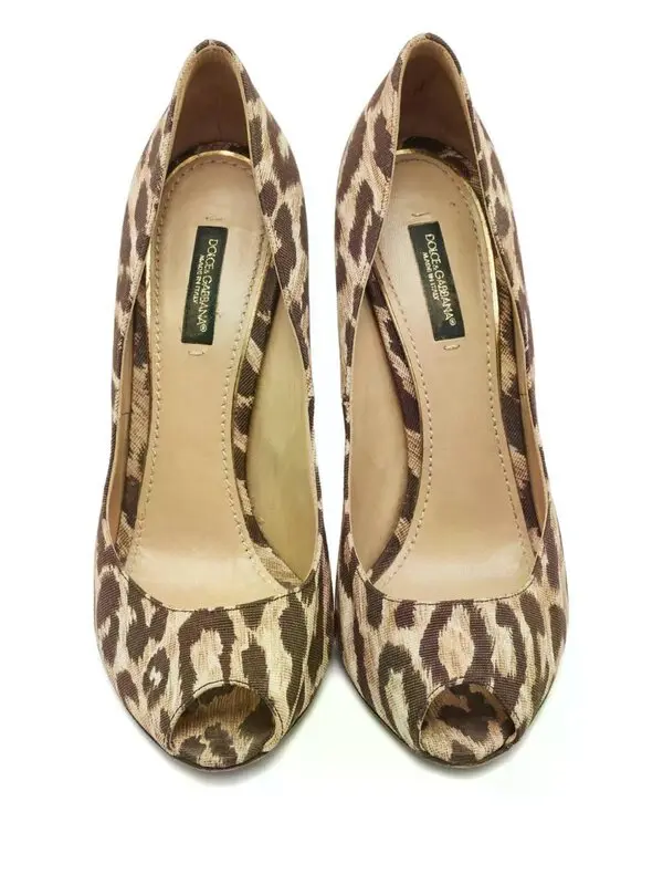 Dolce & Gabbana Peep-toe Leopard-print Sandals