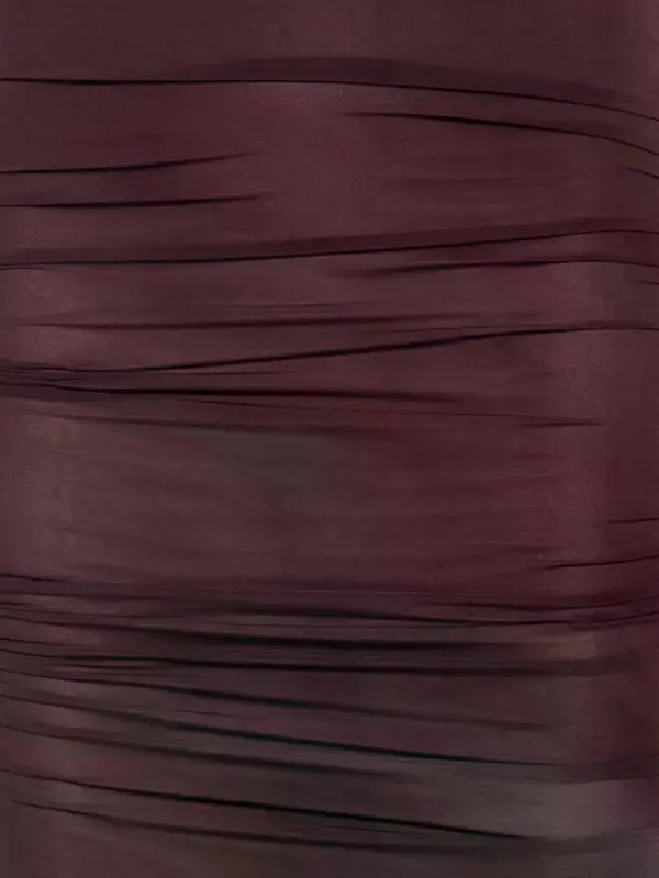 Wolford Ruched Midi Skirt - Purple