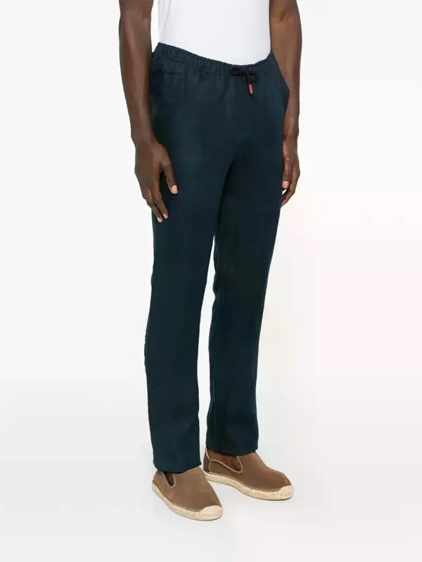 Kiton Drawstring Waist Trousers - Blue