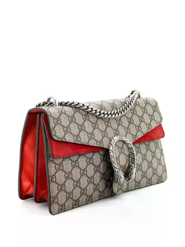 Gucci Dionysus Small Shoulder Bag Gg Coated Canvas - Brown