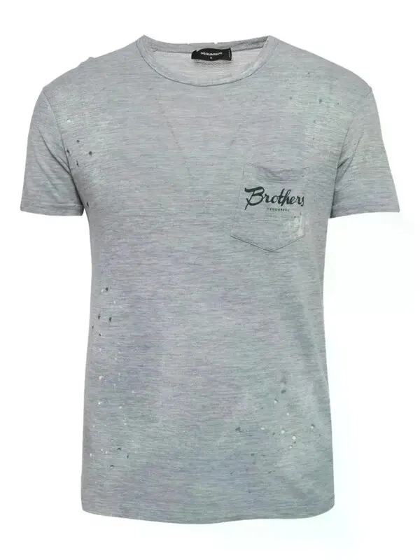 Dsquared2 Distressed Pocket T-shirt