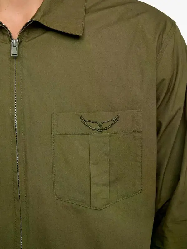 Zadig&Voltaire Suzy Zip-fastening Pocket Shirt - Green