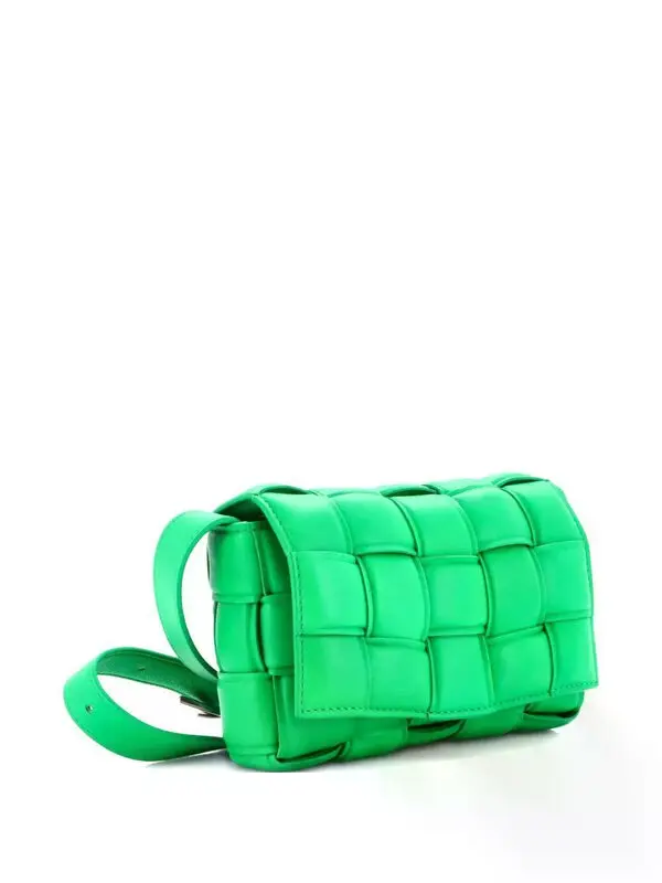 Bottega Veneta Cassette Padded Maxi Intrecciato Leather Small Crossbody Bag