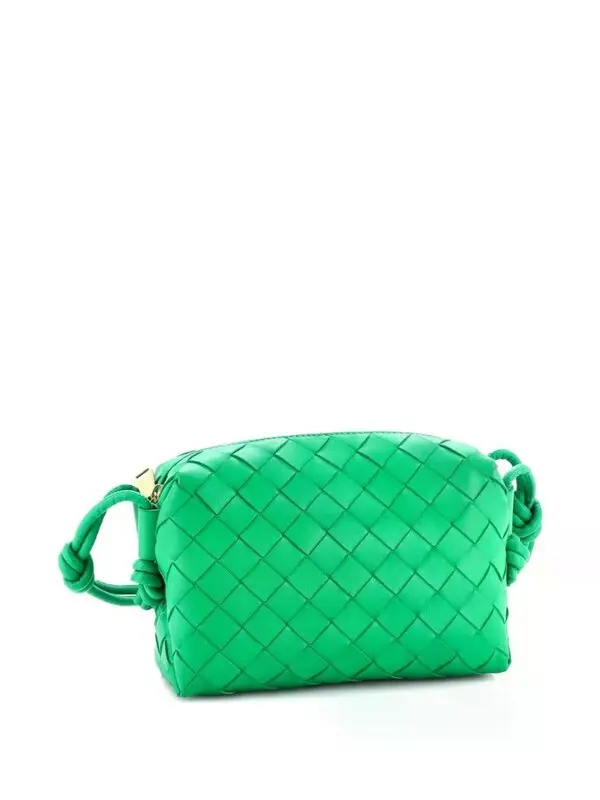 Bottega Veneta Loop Intrecciato Nappa Mini Crossbody Bag - Green