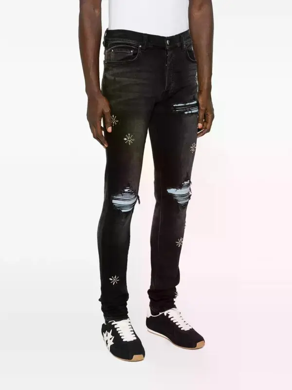 Amiri Embellished Denim Jeans
