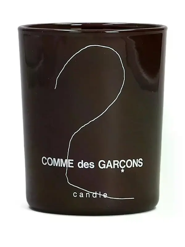 Comme Des Garçons Logo-print Candle - Brown