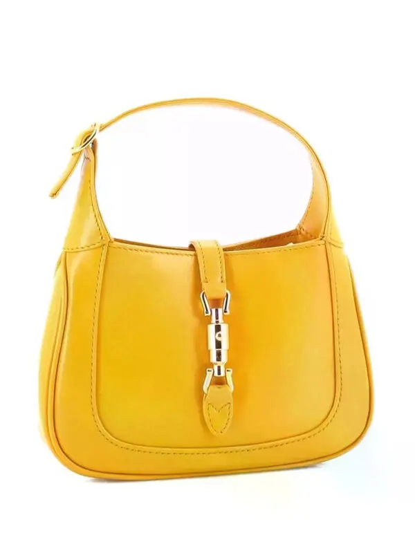 Gucci Jackie 1961 Leather Mini Hobo Bag - Yellow