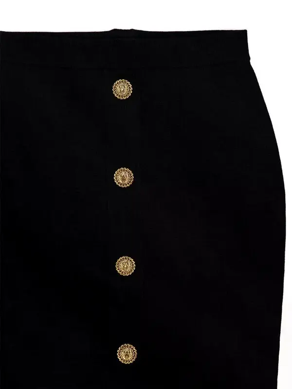 Balmain Button-detailed Midi Skirt