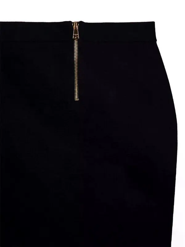 Balmain Button-detailed Midi Skirt