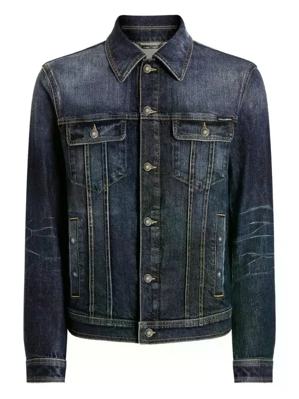 Dolce & Gabbana Button-fastening Jacket - Blue