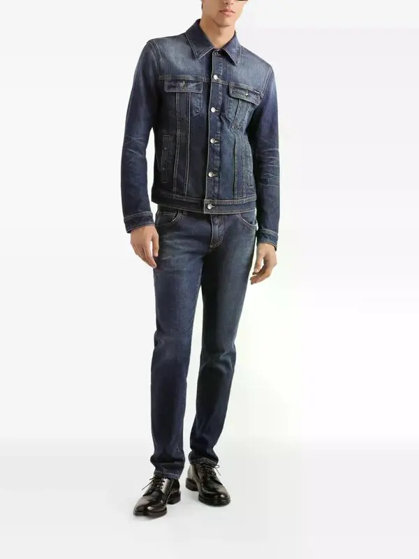 Dolce & Gabbana Button-fastening Jacket - Blue