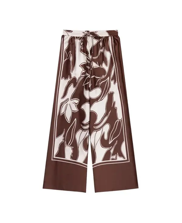 RO & ZO Swirl Border Print Trouser