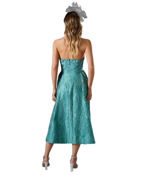 Coast Halter Jacquard Drop Waist Dress