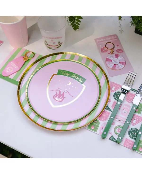 JOLLITY & CO Camp Bachelorette Stripe Cocktail Napkins