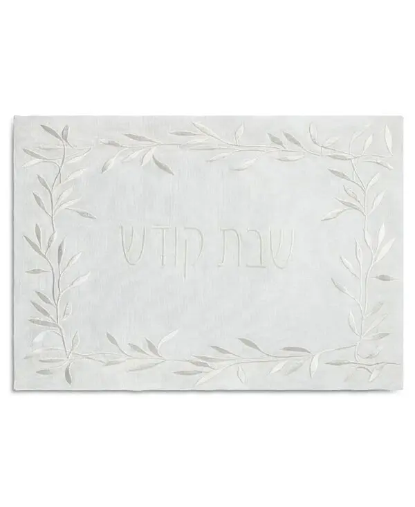 DOMANI HOME Wreath Challah Cover - White