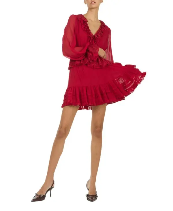 SECRET PON-PON Nilou Skirt - Lipstick Red