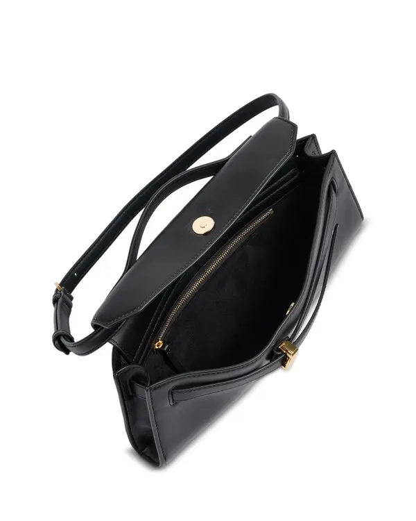 Veronica Beard Dash Leather Clutch - Black