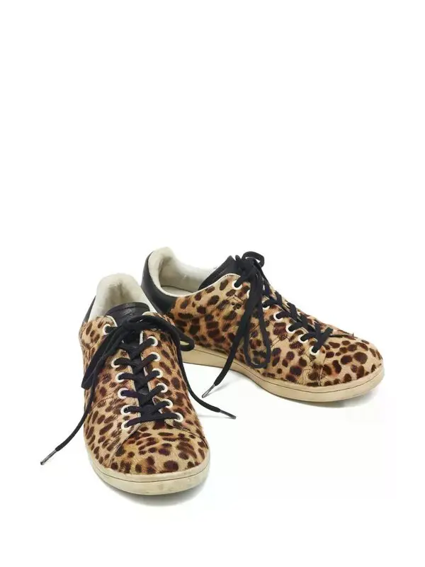 Isabel Marant Étoile Leopard-print Pony-fur Sneakers