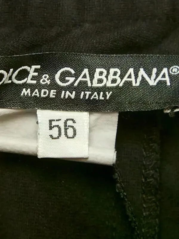 Dolce & Gabbana Jersey Logo Detail Drawstring Track Pants - Black