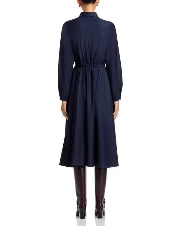 T Tahari Button-down Belted Midi Shirt Dress