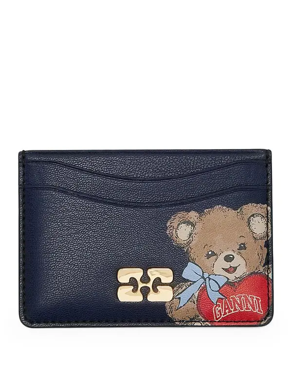 GANNI Bear Card Holder - Blackiris