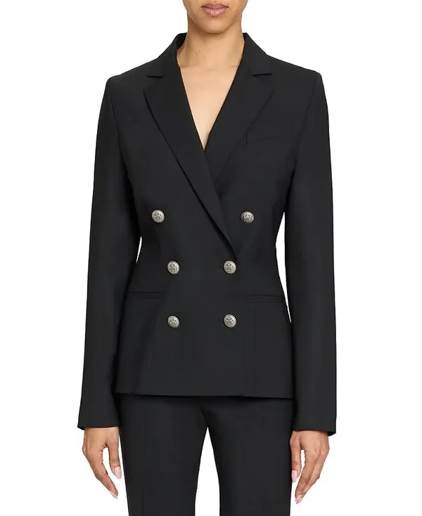 Santorelli Quinn Double-breasted Jacket - Black