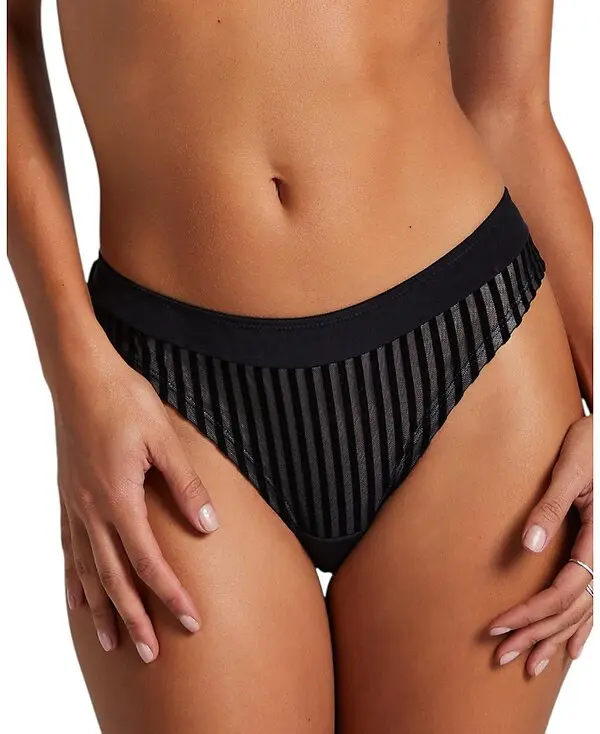 Hunkemoller Pia Brazilian Knickers - Black