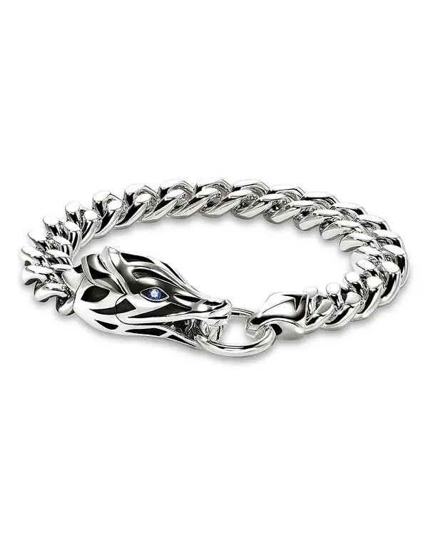 John Hardy Sterling Naga Dragon Head Link Bracelet - Silver