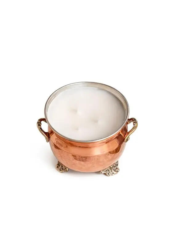 COPPERMILL KITCHEN Cmk Vintage French Inspired Grapefruit Mint Jardiniere Candle, 32 Oz