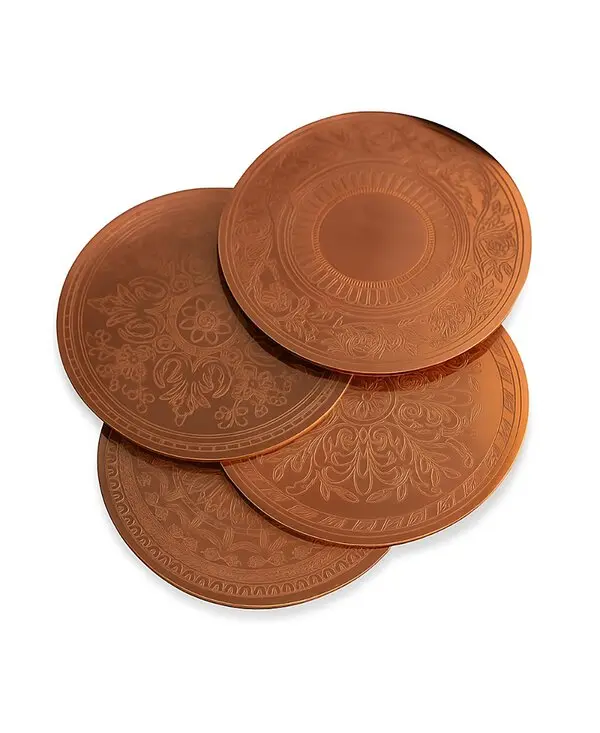 COPPERMILL KITCHEN Cmk Vintage Inspired Coasters, Set Of 4 - Copper