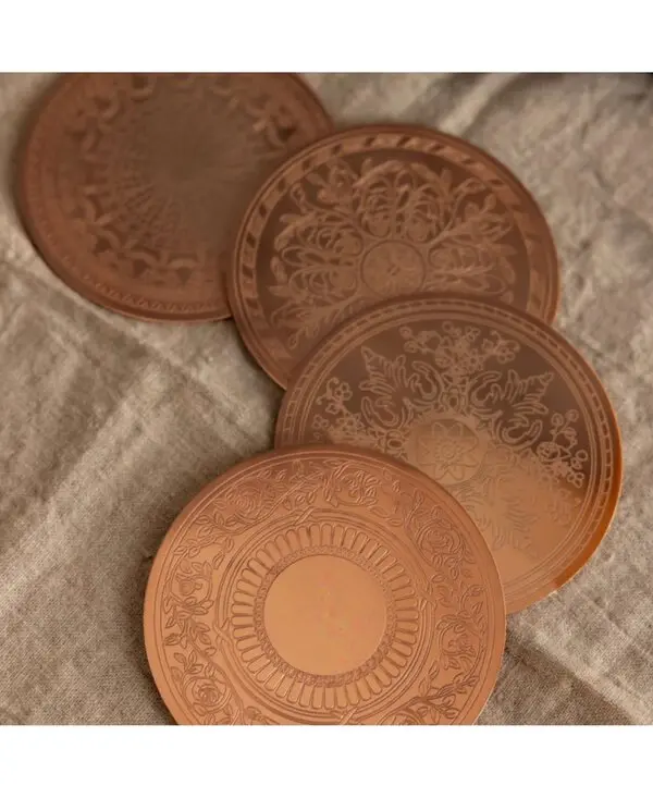 COPPERMILL KITCHEN Cmk Vintage Inspired Coasters, Set Of 4