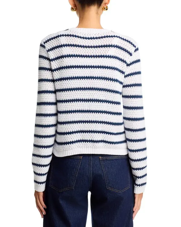 SINGLE THREAD Stripe Button-front Cardigan