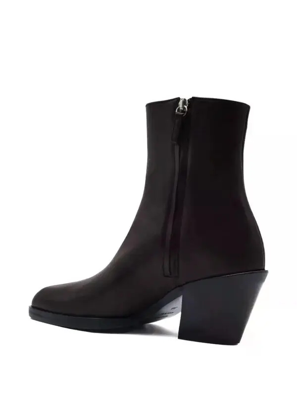 GIABORGHINI Tayl Block-heel Ankle Boots - Brown