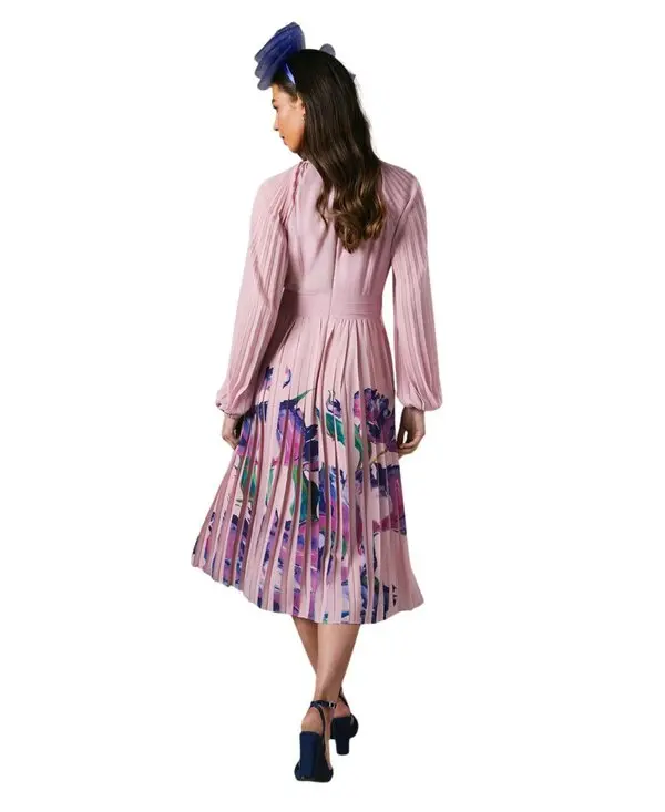 Coast Placement Print Pleat Dress