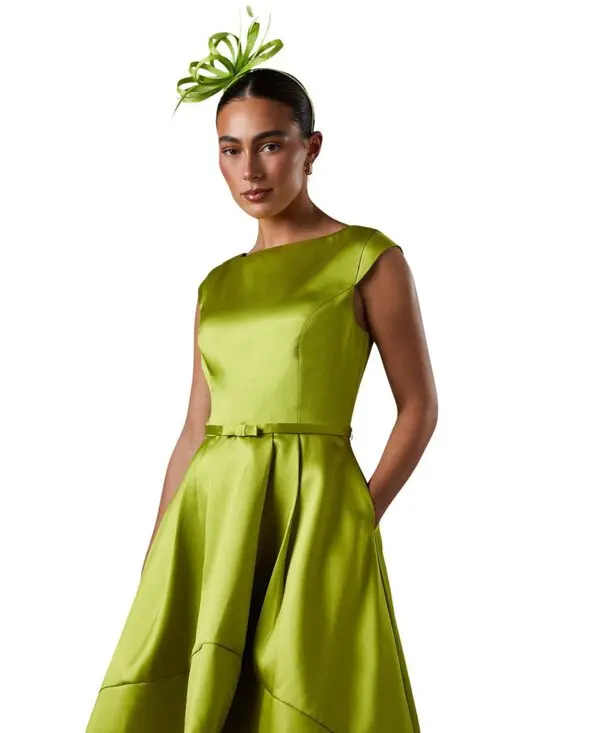 Coast High-low Twill Midi Dress